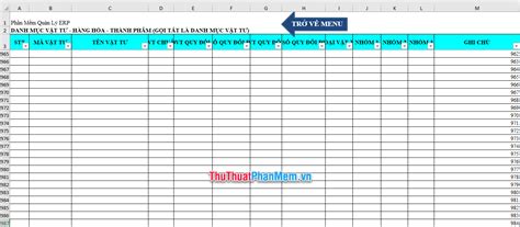 Cập nhật Mẫu quản lý kho vật tư bằng Excel đến năm 2023