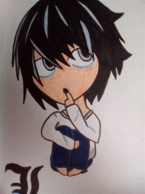L Chibi Death Note By Mello Mihael On Deviantart