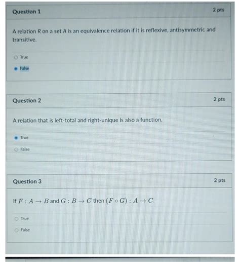 Solved A Relation R On A Set A Is An Equivalence Relation If Chegg