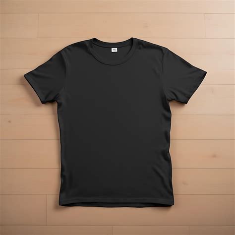 Black Shirt Template Premium Ai Generated Image