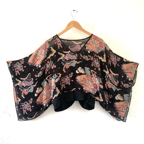 Asian Sheer Top Etsy