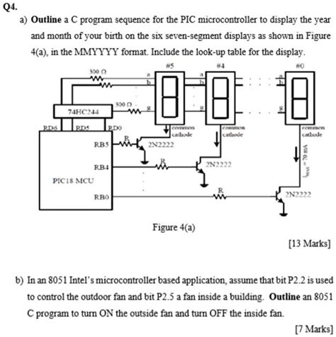 Solved Q4 A Outline A € Program Sequence For The Pic Microcontroller