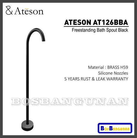 Jual Ateson At126bba Banyan Freestanding Bath Spout Black Spout