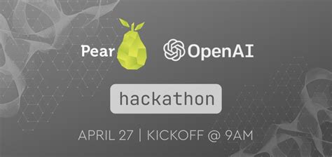 Pejman Nozad On Linkedin Pear Vc Openai Hackathon Pear Vc