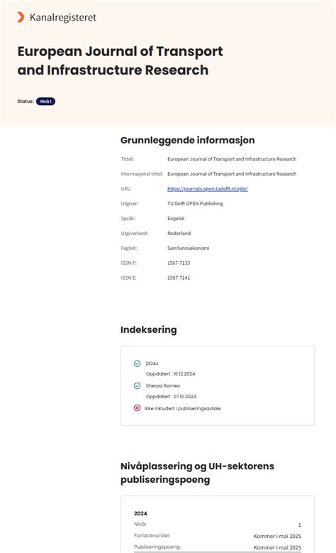 Søk På Tidsskrift I Kanalregisteret