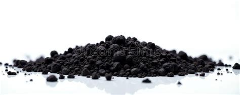 Scattered Clumps Of Dark Soil Against Clean Backdrop Rural Nature