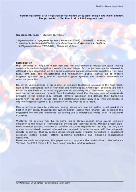 Pdf Increasing Actual Drip Irrigation Performance By System Design And Maintenance