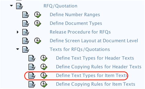 Sap Mm Define Texts For Rfq Quotations In Sap