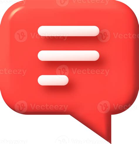 Speech Bubble 3d Icon Illustration Communication Dialog Bubble 22832679 Png