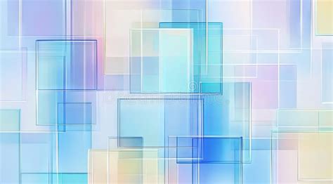 Soft Geometric Shapes In Pastel Colors Create An Abstract Background