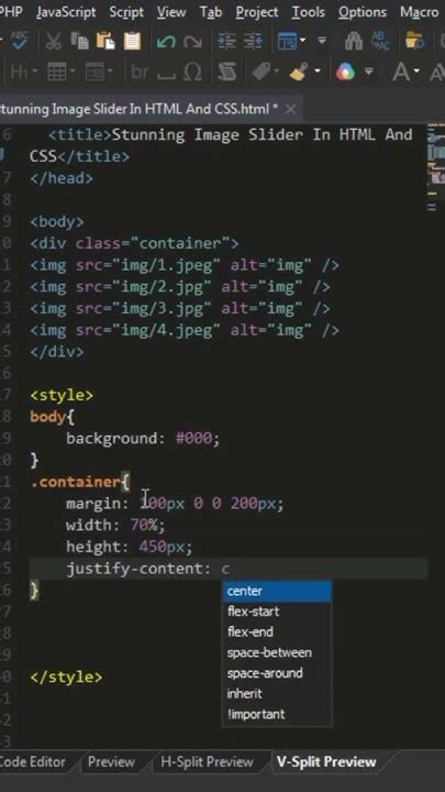 Stunning Image Slider In Html And Css Shorts Youtube