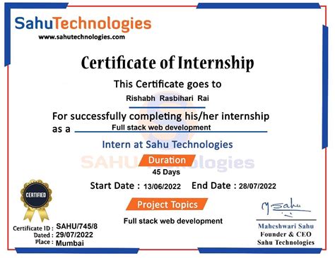 Rishabh Rai On Linkedin Share Experience Opportunity Work Internship