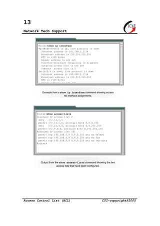 Module Access Control List Acl PDF