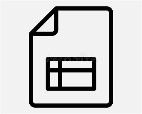 Spreadsheet File Folder Document Paper Save Doc Data Outline Shape Fold