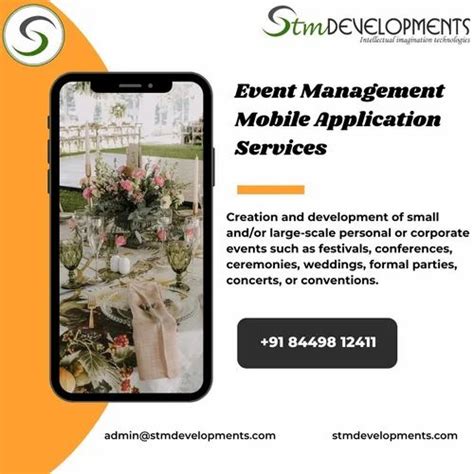 Event Management Mobile Application Services At Rs 35000month In