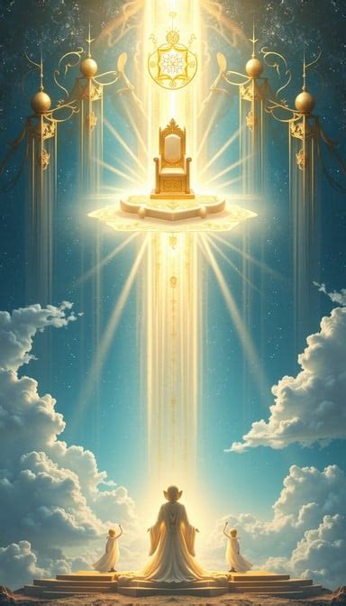 Free Divine Throne Ascending Image Throne Golden Heavenly