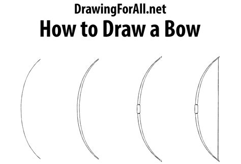 How To Draw A Bow Learn To Draw A Bow With This Drawing Tutorial Drawingforall Net