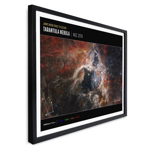 Poster James Webb Telescope Tarantula Nebula Compass Wall Artde