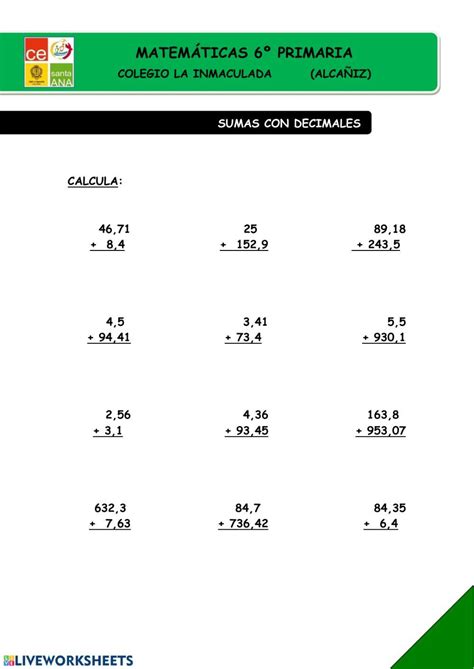 104033 Sumas Con Decimales Oscarpastor