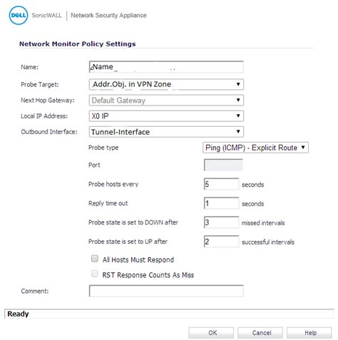 How To Use Network Monitor In Sonicwall To Probe Over Ipsec Vpn Tunnel Networking