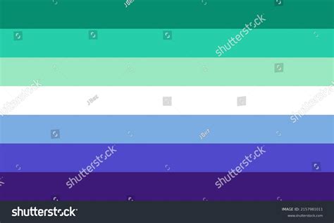 Gay Men Pride Flag Vector Illustration Stock Vector Royalty Free