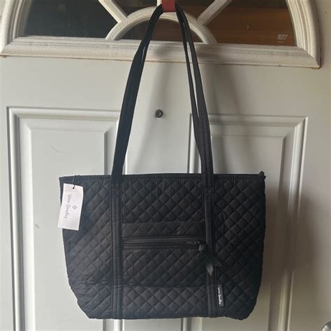 Vera Bradley Bags Vera Bradly Small Vera Tote Bag Black Poshmark