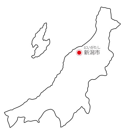 新潟県の地図イラスト フリー素材 を無料ダウンロード