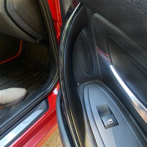Car Inner Door Handle Trim Pull Grab Panel For Bmw F30 F31 Lci 3 Series