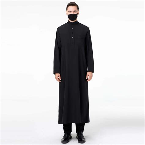 Summer Modern 2024 Embroidered Islamic Thobe Jubbah For Mens Wholesale Dubai Kuwait Daffah