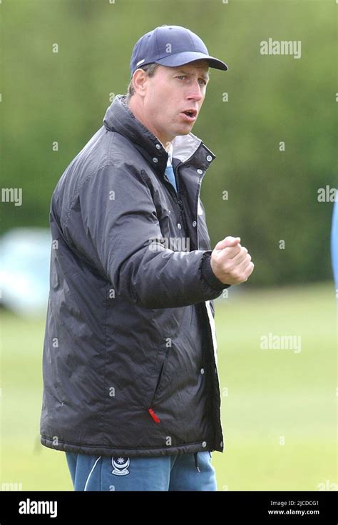Portsmouth Training14 04 05 Portsmouths New Manager Alain Perrin Pic