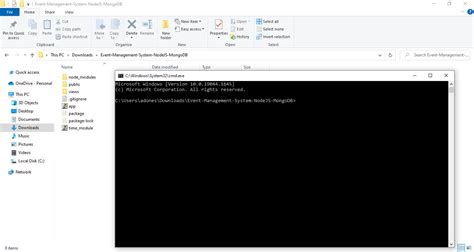 Event Management System Project In Node Js With Source Code