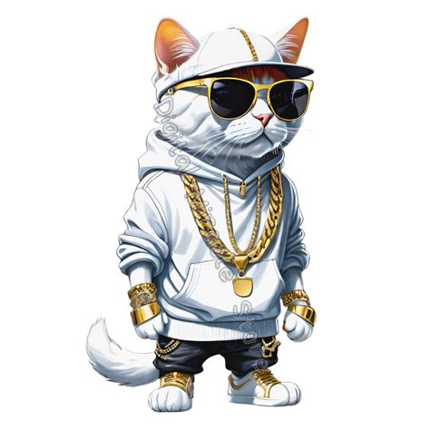 Hip Hop Cat Cool Cat Png Hipster Cat Funny Cat Money Cat Gangsta