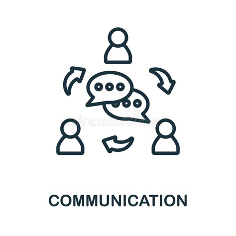 Communication Line Icon Monochrome Simple Communication Outline Icon For Templates Web Design
