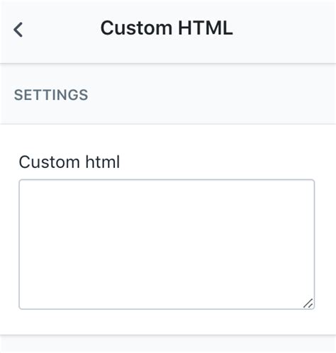 custom html section out of the sandbox