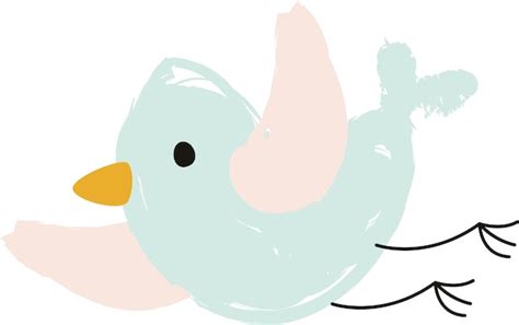 Premium Vector Flying Bird Scribble Sketch