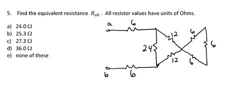 Find The Equivalent Resistance Rab ﻿all Resistor