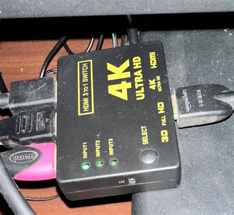 Technotech HDMI Port Switch Splitter Adaptor For HDTV P With Remote Controller Box Full