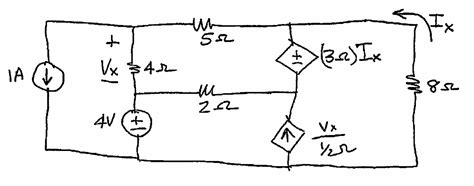 Solved Consider The Dependent Voltage Source Of 3ix Volts A