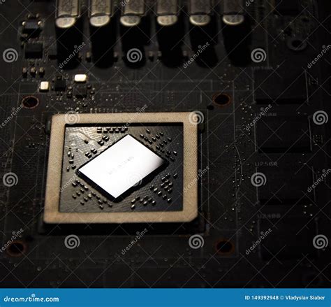 Graphic Processor Unit Gpu And Microelectronic Circuits Stock
