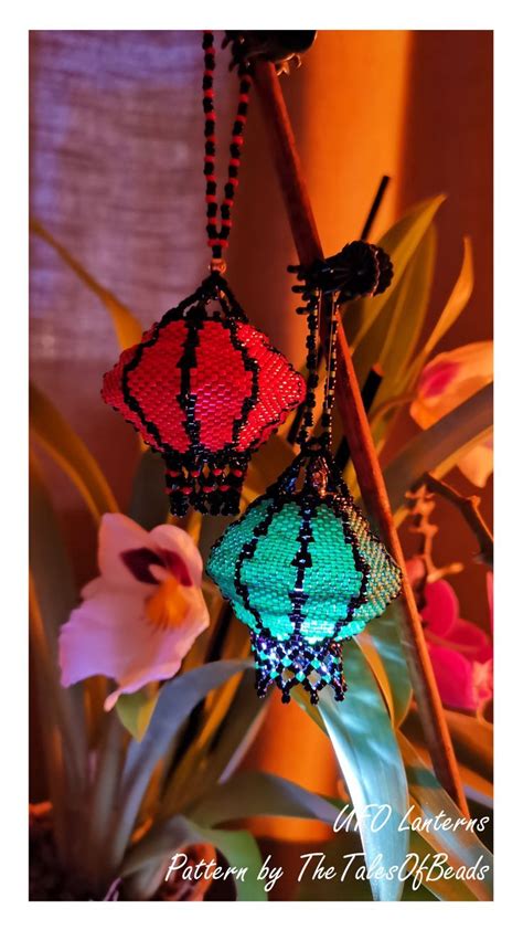 Beaded Lantern Tutorial Ufo Peyote Lantern Tutorial Beaded Ornament Tutorial Bead Pattern Artofit