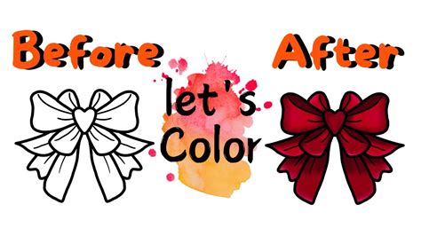How To Draw And Color A Coquette Bow 🎀 Youtube