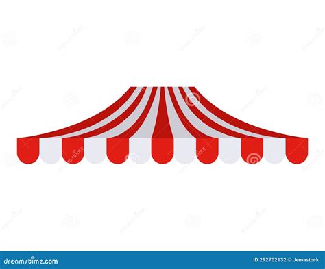 Shop Canopy Luxurious Style Stock Illustration Illustration Of