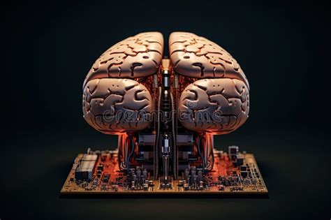 artificial intelligence computer processor human brain as a robot ai