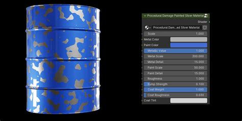Blender Procedural Painted Metal Materials Superhive Formerly Blender Market