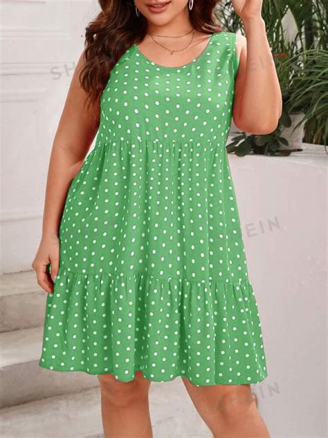 Vestido Verde Claro Puntos Blancos Saldos Vip Tienda Virtual