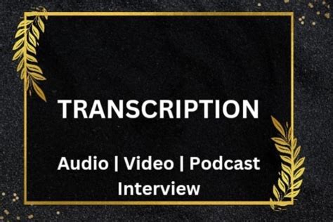 I Will Convert Your Audio File Into Text In 15 Minutes For 20