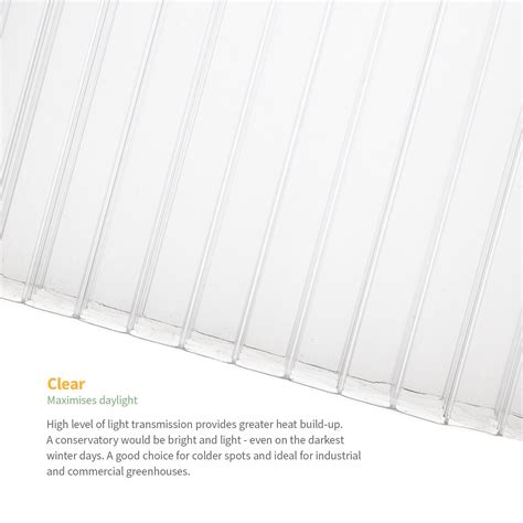 16mm Clear Polycarbonate Multiwall Sheets Truly Pvc