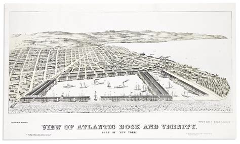 Lot New York City Brooklyn Edwin Whitefield View Of Atlantic