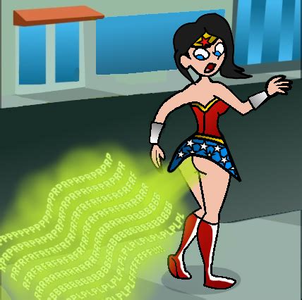 Wonder Woman Walking While Farting Skirt By Marveluniversfarts56 On