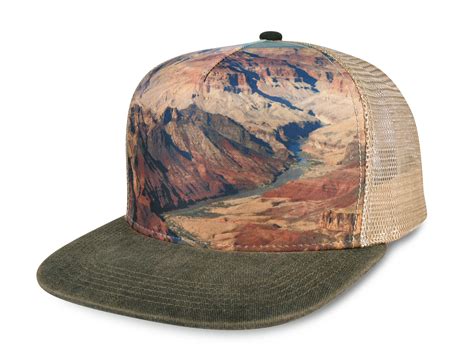 Grand Canyon Flat Bill Mesh Classic Snapback Adventure Caps